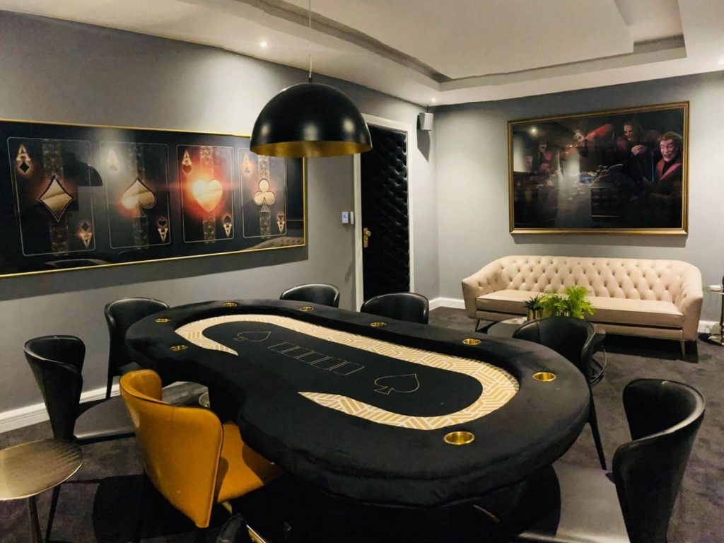 Batman-Inspired Custom Poker Table - Steamboat Tables